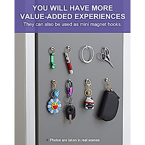 BTLIN Fridge Magnets Extra Strong, Large Heavy Duty Magnetic Push Pins for Kitchen Refrigerator Metal Bulletin Board Whiteboard Office 12Pack 15x18mm