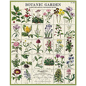 Cavallini Papers & Co. Botanic Garden 1,000 Piece Puzzle, Multi