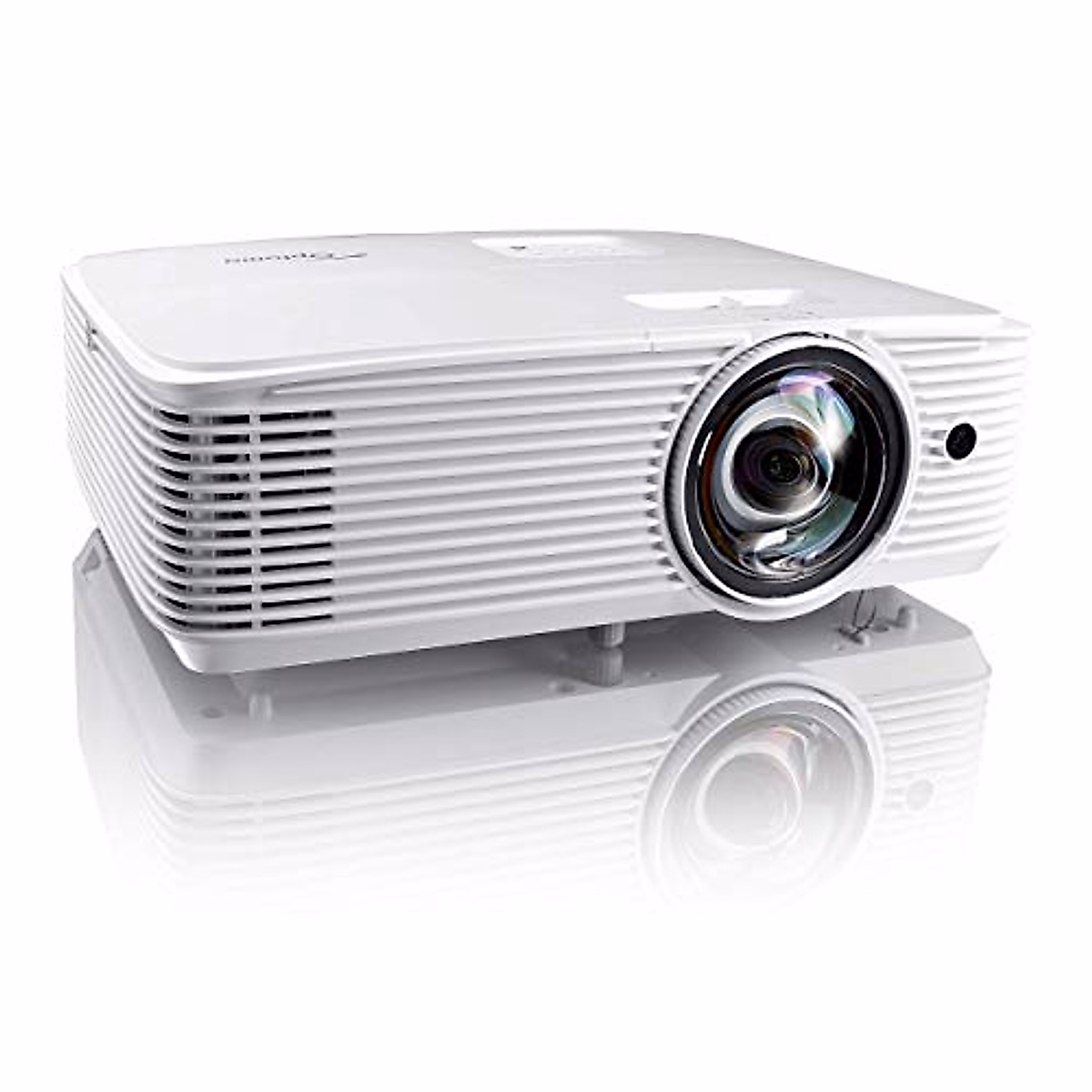 Optoma EH412ST Short Throw 1080P HDR Professional Projector | Super Bright 4000 Lumens | Business Presentations, Classrooms, or Meeting Rooms | 15,000 hour lamp life | Speaker Built In (Renewed)