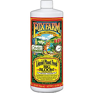Fox Farm Fertilizer Soil Liquid Nutrient: Big Bloom + Twin Canaries Chart (32 oz Bottle)