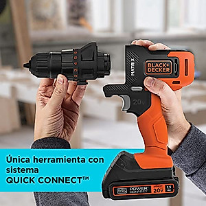 BLACK+DECKER 20V MAX MATRIX Drill, Power Tool Combo Kit, 6-Tool Set, Cordless Tool Set (BDCDMT1206KITC)