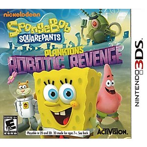 Spongebob Squarepants Plankton's Robotic Revenge for 3DS Nintendo