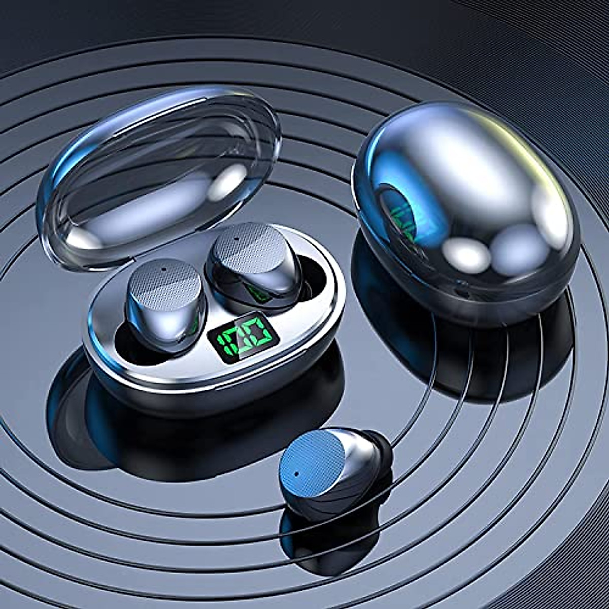 SMLLDFC Touch-Control Bluetooth 5.3 Wireless Earbuds - Deep Bass Finger Control in Ear Headphones with Charging Case - Low-Power Noise Cancellation Stereo HD Sound Outdoor Sport Headset