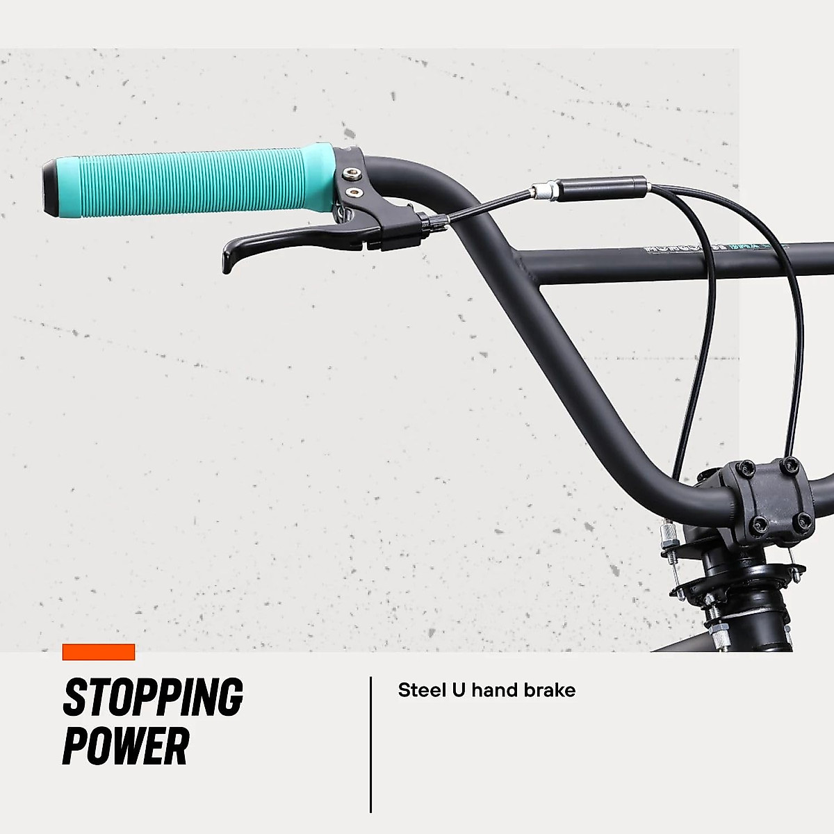 Mongoose Legion L10 Kids Freestyle Sidewalk BMX Bike, Beginner Riders, Boys and Girls, 20 Inch Wheels, Hi-Ten Steel Frame, Micro Drive 25x9T BMX Gearing, Black/Teal