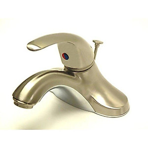 Elements of Design EB6548 Legacy Single Handle 4" Centerset Lavatory Faucet with Pop-up, Satin Nickel