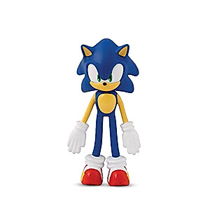 Bend-Ems Sonic The Hedgehog Bendable Action Figure Poseable PVC Toy for Fans & Collectors