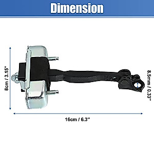 X AUTOHAUX Front Left Door Check Bracket Stop Strap 68620-AE011 for Toyota Sienna 2004-2010 Car Door Check Arm Assembly LH Driver Side Door Check Strap Stopper Door Limiter