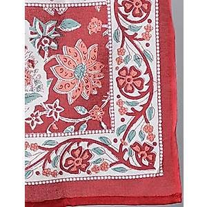 Amayra Women's Rayon Printed Anarkali Kurti with Palazzos and Dupatta Set (Maroon, Small)