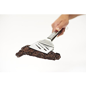 GrillPro 40240 16-Inch Stainless Steel Tong/Turner Combination, Silver