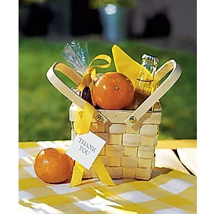 WEDDINGSTAR Miniature Woven Picnic Basket Favor - Set of 6