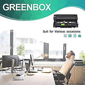 GREENBOX (NO Toner Remanufactured Drum Unit Replacement for Brother DR-400 DR400 Drum for DCP-1200 1400 HL-1240DX MFC-8300 P2500 P2500T IntelliFax-4100 4100E 8750P Printer (20,000 Pages, 1 Black)