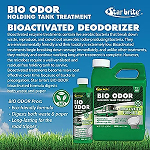 STAR BRITE Bio Odor Holding Tank Treatment - 32 OZ (075032) , Green