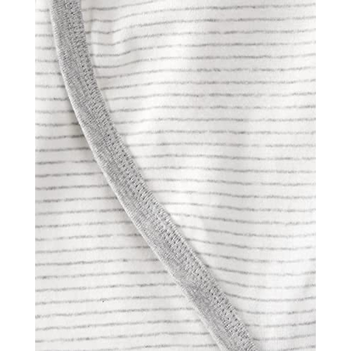 little planet by carter's unisex-baby Organic Cotton Wrap Sleep & Play, Grey Heather Stripes, Newborn