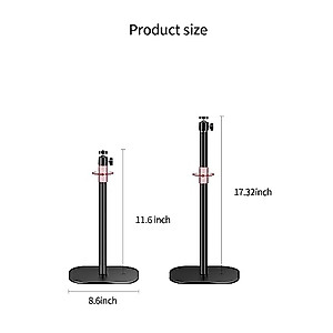 M MIMMU Desktop Projector Stand - Use on Table in Bedroom Living Room Office - Adjustable Height 11.6" to 17.3"