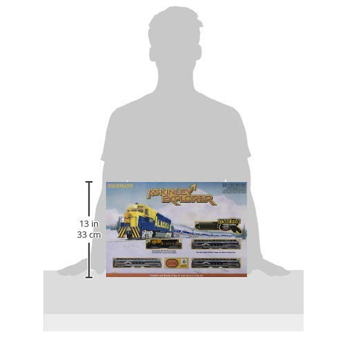 Bachmann Trains - McKinley Explorer Ready To Run Electric Passenger Train Set - N Scale , Navy