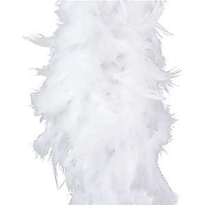 Chochkees Soft Feathery Boa, Party Accessory, Costume Accessories, Party Favor, 72" (White BOA)
