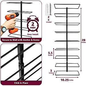 Sorbus® Wall Mount Wine Rack (Holds 9 Bottles)