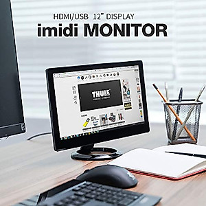 DoubleSight Displays DS-12H 12" LCD HDMI Monitor - TAA Compliant - 1366 x 768 - WXGA - 250 Nit - Micro HDMI - Black - Portable No Video Card Required PC/MAC - 3 Year Warranty