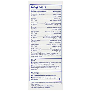 Boiron Children's Chestal for Cough Syrup, Honey, 4.20 Ounce