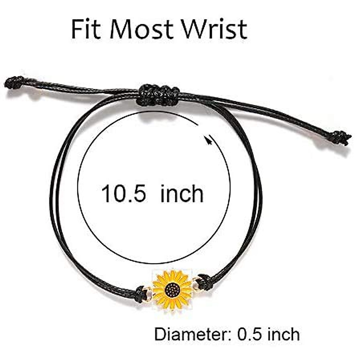 morniface Pinky Pomise Distance Matching Bracelets for Best Friends Couple Family Women Mens Teen Girls Sunflower Boho Bracelet Friendship Jewelry