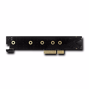 Vantec M.2 NVMe PCIe x4 Low Profile Adapter with 110 Length Support (UGT-M2PC130), Black