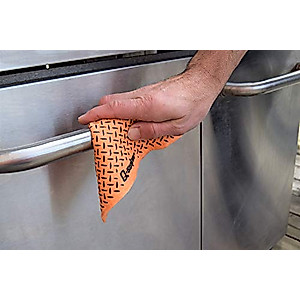 Q-Swiper Reusable Grill Cleaning Cloth 2 Pack - Eco-Friendly | Durable | Versatile | Abosrbent - Just wet them yourself to clean all grill surfaces!