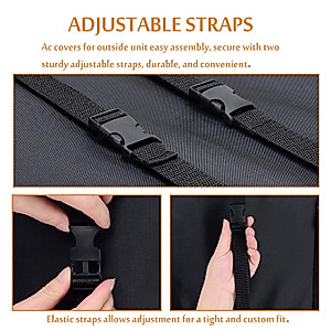 Foozet Window Air Conditioner Cover for Outside Unit, 25"W x 20"D x 17"H inches, Medium, 420D