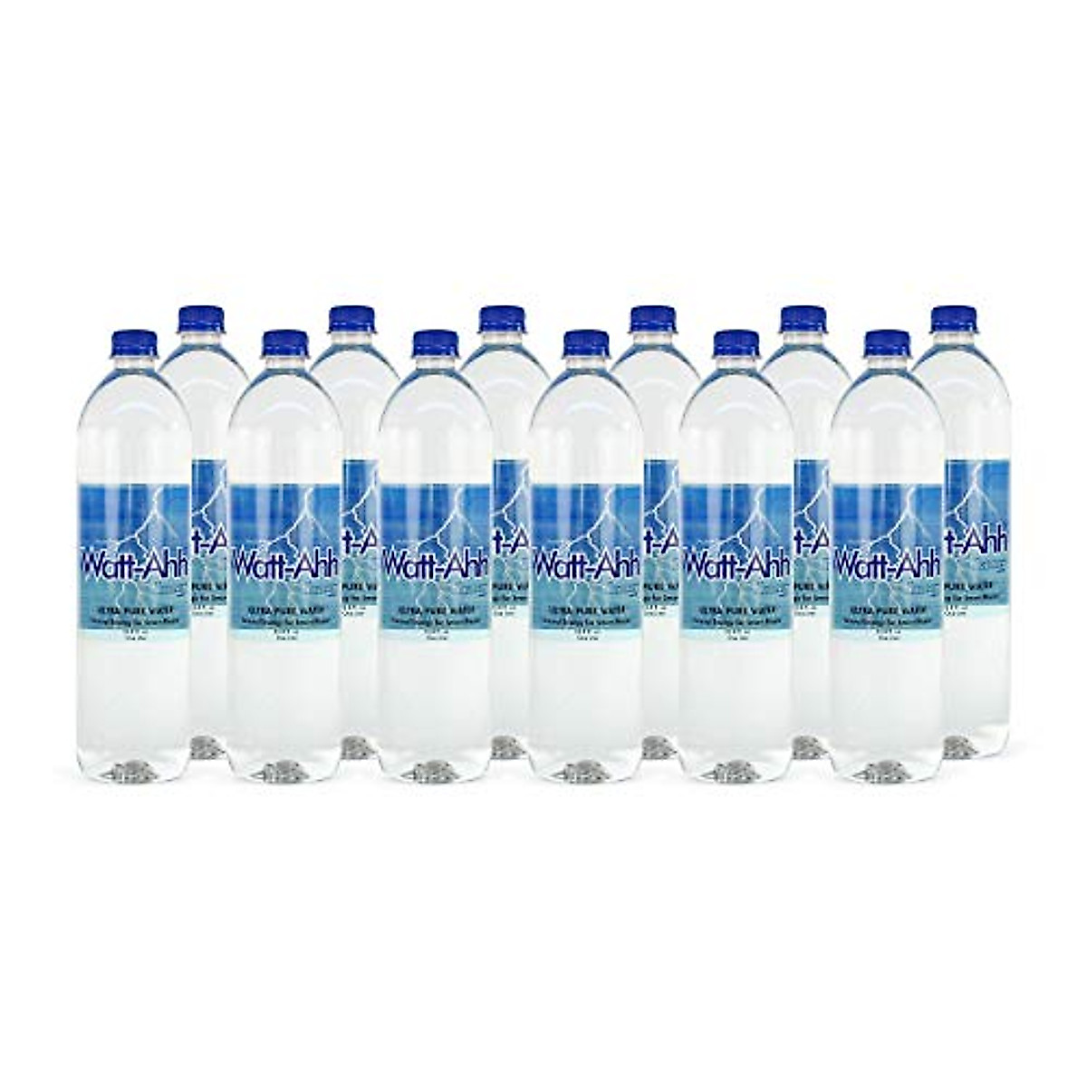 AquaNew's Watt-Ahh® - Premium Polarized Water for Energy and Health - Case of 12 - 1 Liter Bottles