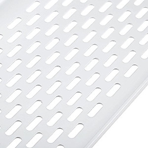 dophee 40cm Single Tier Mesh Rectangle Bath/Kitchen Rack Aluminum Bathroom Shelf Space Storage for Kitchen Bathroom