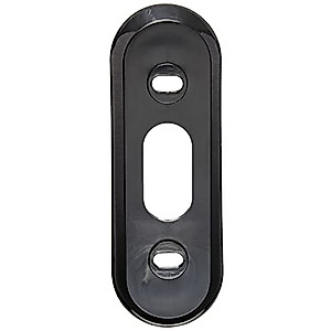 AirTech Home Automation Vertical Wedge and Base Bracket Replacement for Google Nest Hello Video Doorbell with10-Degree Downward View Compatible with Wired (Black)