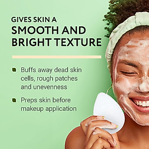 Impresa [10 Pack] Facial Sponges for Cleansing and Exfoliating - Natural Facial Scrubber Exfoliator for Your Skincare Routine, Made from Recycled Materials - Made in USA