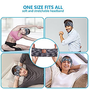 ZRUHIG Sleep Headphones Bluetooth Headband,Wireless Music Sport Headband Headphones with Ultra-Thin HD Speakers, Perfect for Side Sleeper,Running,Gift