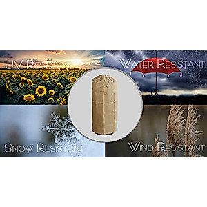 BALI OUTDOORS Round Stand-Up Patio Heater Covers, Fire Pit Cover 44IN