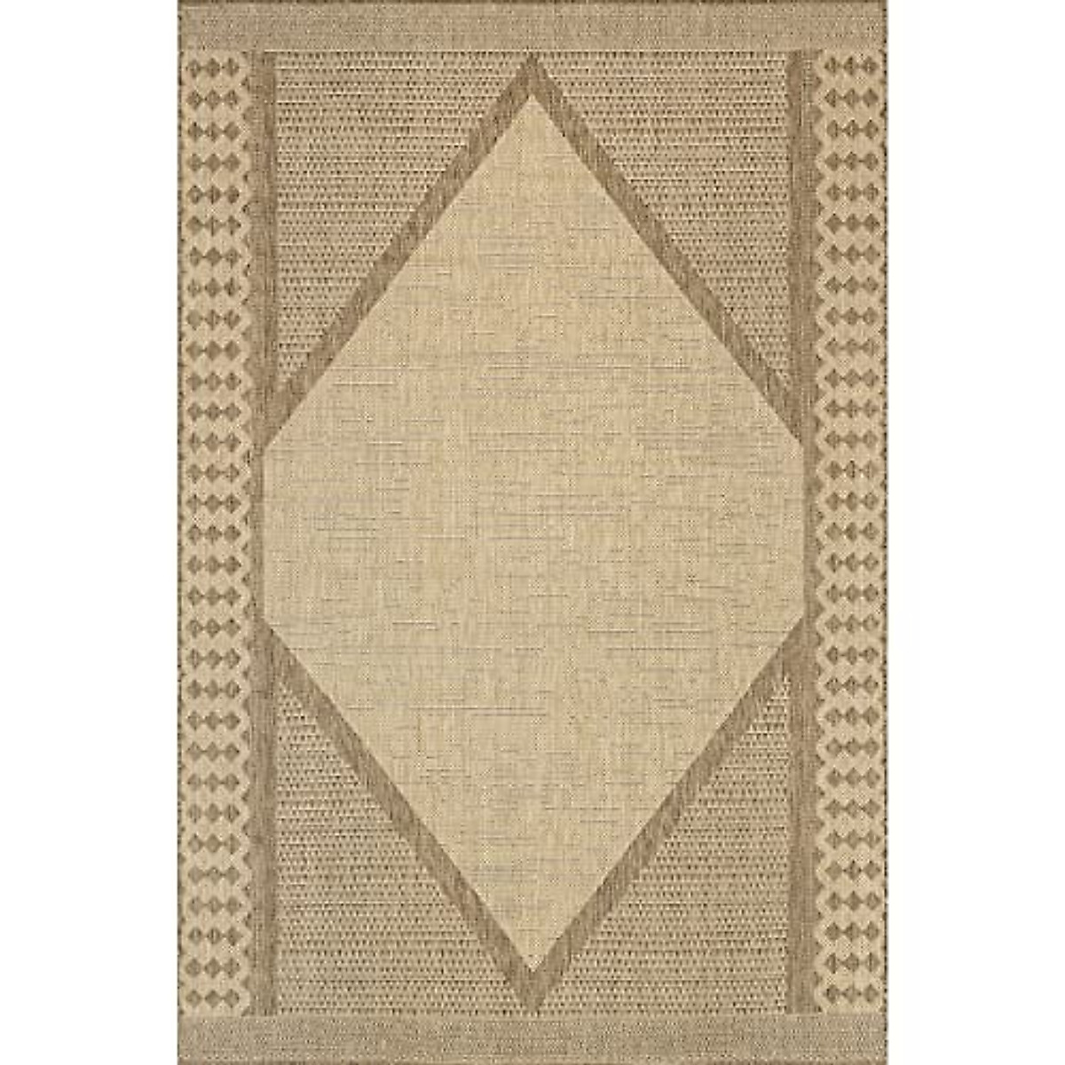 nuLOOM Shawn Bold Diamond Indoor/Outdoor Area Rug, 5' x 8', Beige