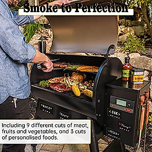 12 Pack Pellet Hopper Magnet Labels Pellet Grill Guide Magnet Traeger Wood Pellet Bin Labels & Hopper Magnets Essential BBQ Smoker Accessories Magnetic Pellets Markers