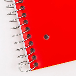 Five Star Spiral Notebooks + Study App, 12 Pack, 1 Subject, College Ruled Paper, 8-1/2" x 11", 100 Sheets, 2 Black, 2 Red, 2 Blue, 2 Green, 2 White, 2 Purple (52164)