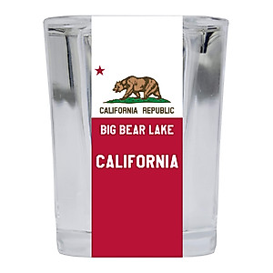 Big Bear Lake California Souvenir 2 Ounce Square Shot Glass