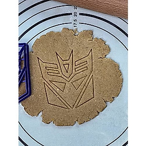 Set of 2 Autobots Decepticons Logo Cookie Cutters & Molds 3.5” inches Produced by 3D Kitchen Art