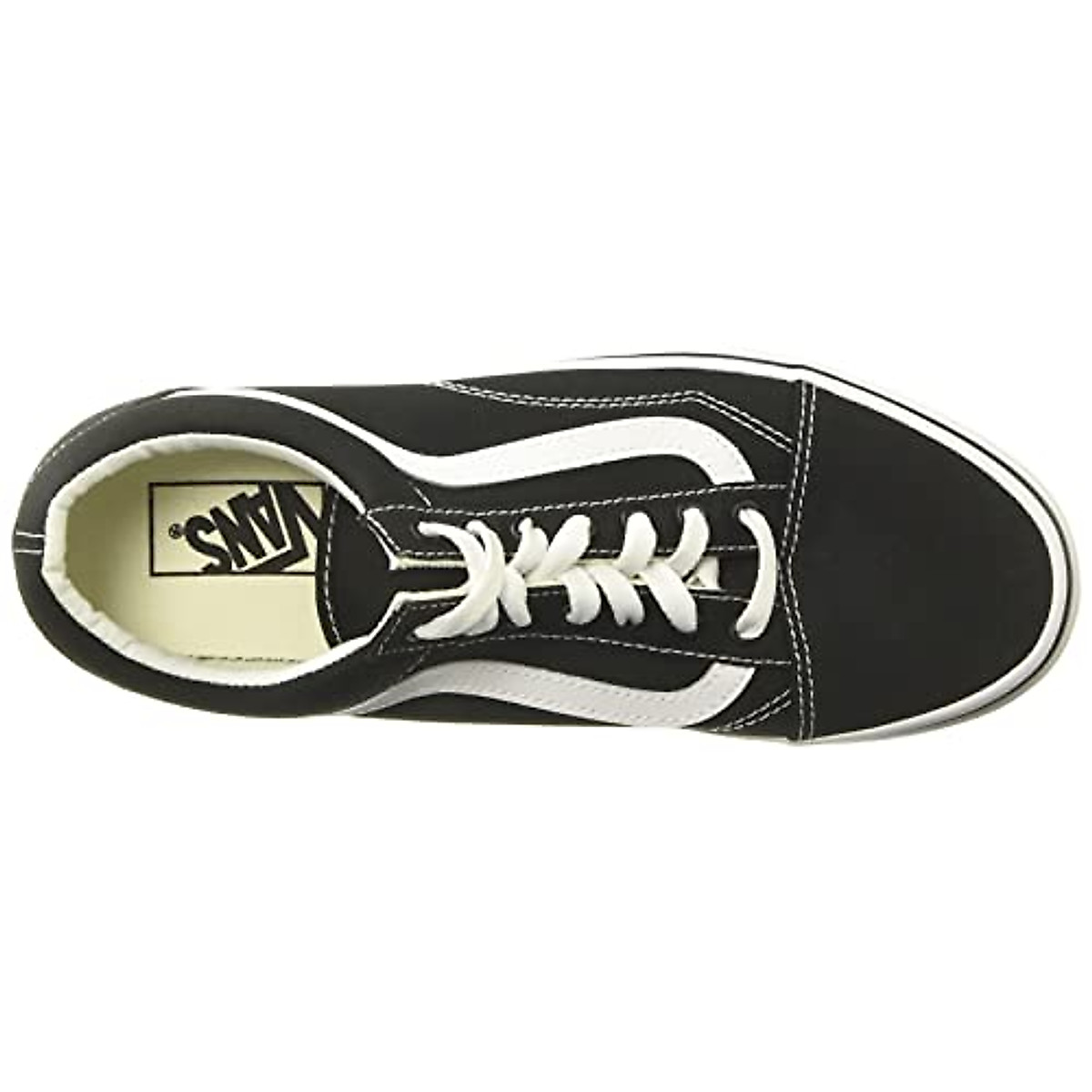 Vans Men's Old Skool Sneaker (10, (Canvas) Black/True White, numeric_10)
