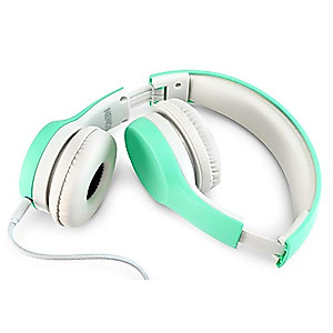 NENOS Kids Headphones Children Headphones Kids Headphones Children's Headphones Over Ear Headphones Kids Computer Volume Limited Headphones for Kids Foldable (Mint)