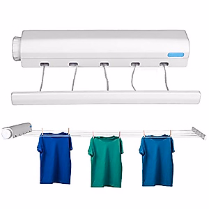 Telescopic Clothesline,Retractable Clothesline and Clothesline Indoor Outdoor Products Suitable for Clothes Drying (Five Ropes)