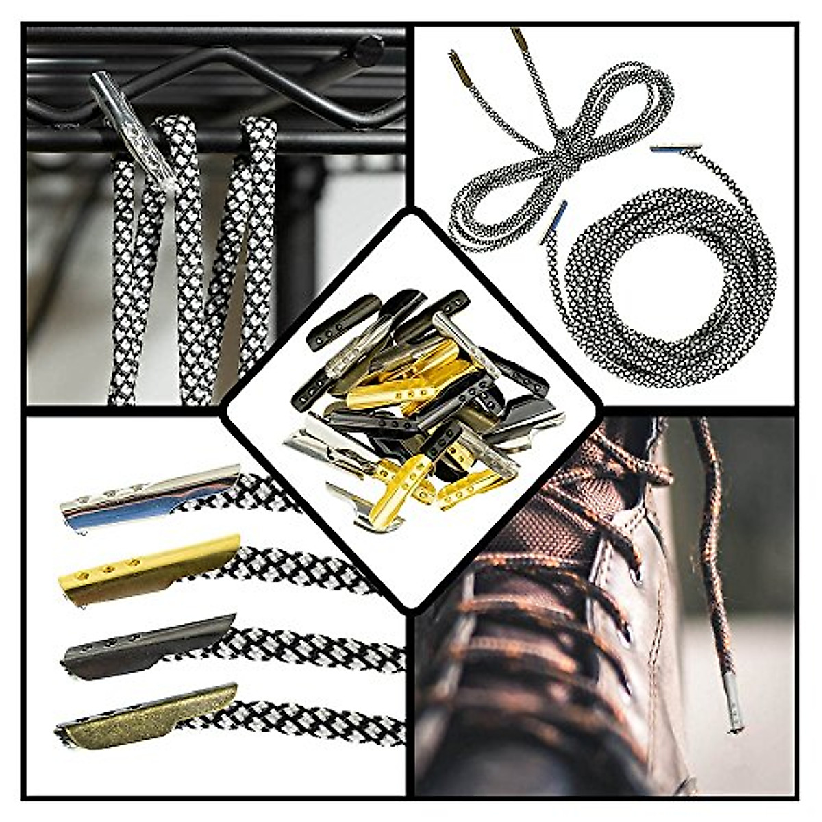PARACORD PLANET 23 MM Gunmetal T-Bar - 25 Pack. for The end of Shoe Laces