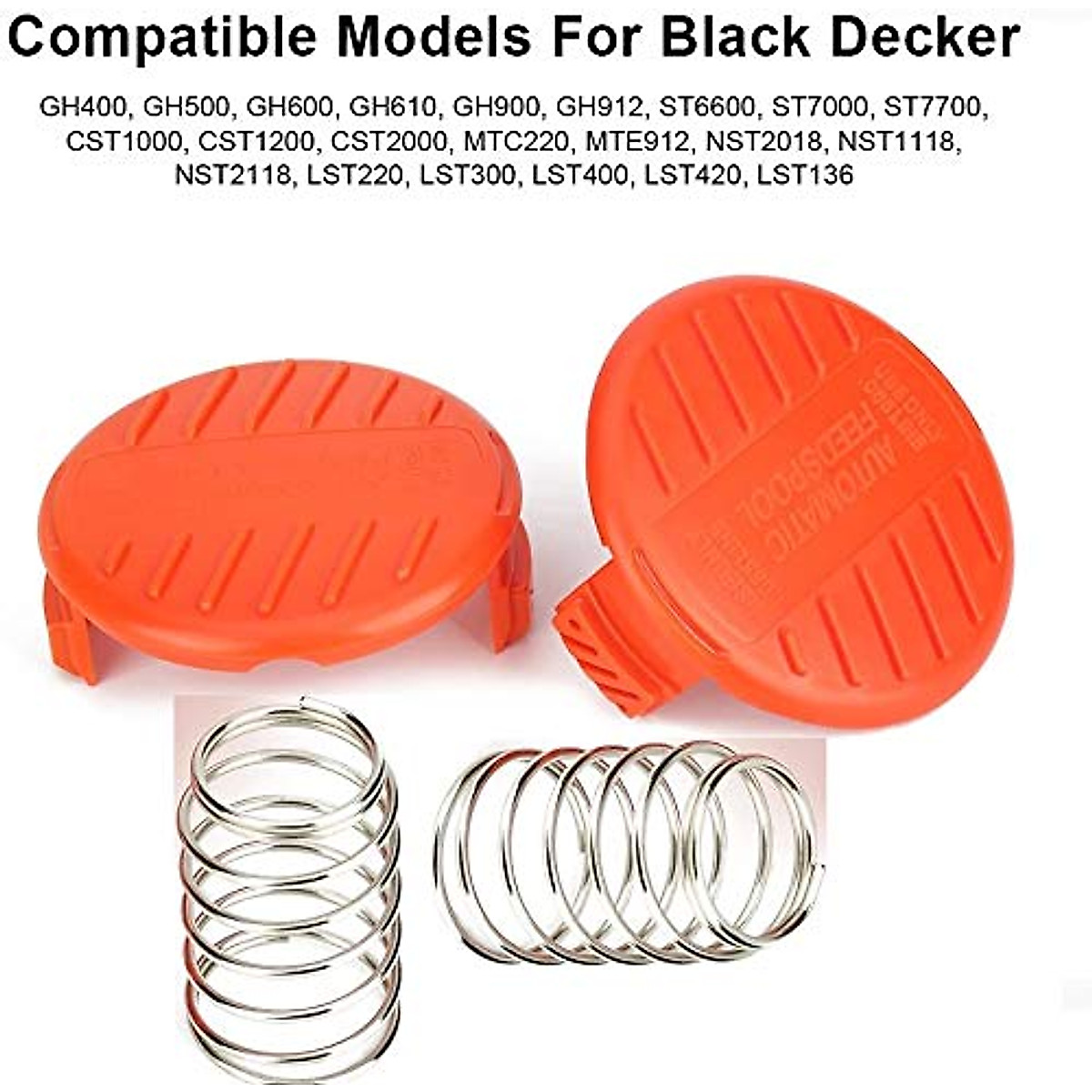 AF100 Replacement Spool for Black and Decker AF-100-3ZP AF-100-BKP,30-Foot,0.065-Inch,(AF-1003ZP) fits GH900 GH600 GH610 String Trimmer 30ft 0.065" Trimmer Line Replacement Spool Refills (12 + 2 )