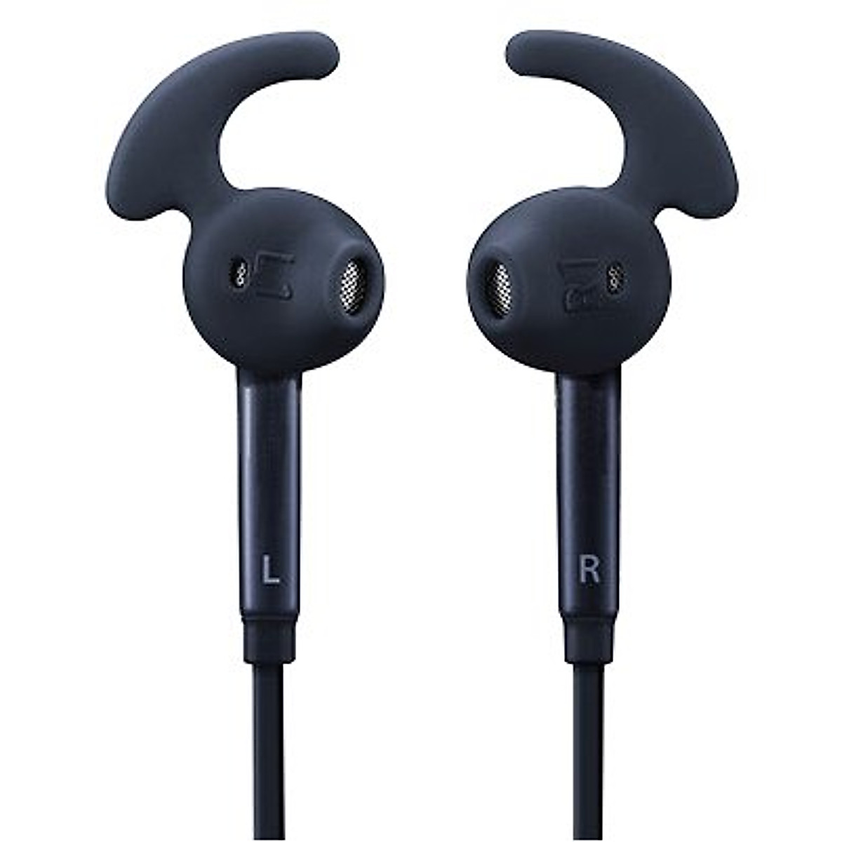 Samsung Eargel Earbud Tips Lunies Anti-Slip Soft Silicone Sport Running Earphone Covers for Samsung Galaxy S6 9200 S7 Edge Note 5 Earbuds 4 Pairs Black