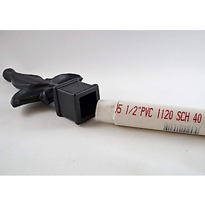 Retrospec Creations 25 Each for 3/4” Plastic Finial Tops for Iron Picket Fence Tops Fleur De Lis – #1-60-34