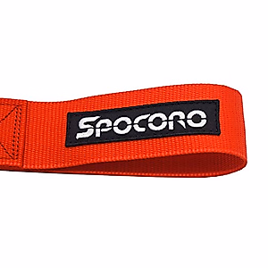 Spocoro Car Racing Tow Strap,Front or Rear Bumper Tow Strap Red (Pack of 1)