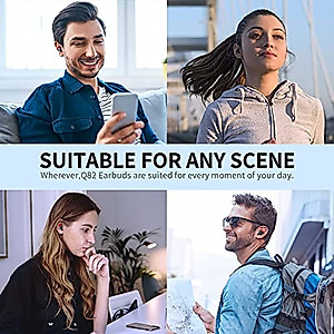 zivsivc Wireless Ear Buds, Bluetooth 5.1 in-Ear Earphone,IPX7 Waterproof Headphones,Ear Buds Wireless Bluetooth Earbuds,Noise Cancelling Earbuds,100Hrs Playtime with Charging Case for iPhone Android