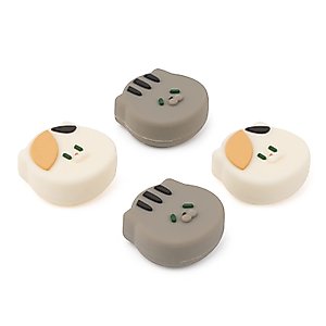 GeekShare Silicone Big Face Cat Thumb Grip Caps, Compatible with Nintendo Switch/OLED/Switch Lite