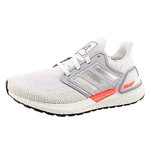 adidas Running Ultraboost 20 DNA White/Silver Metallic/Fresh Candy 9 B (M)