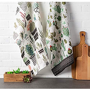 DII Urban Cactus Kitchen Collection, 18x28, Urban Oasis 2 Piece